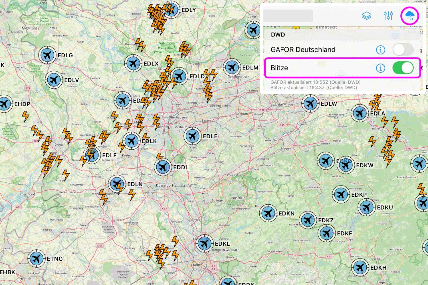 RunwayMap: Für Dein Flugwetterbriefing mit METAR / TAF, GAFOR und DWD ...
