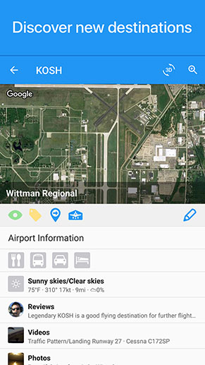 RunwayMap - the new pilot community! Complements ForeFlight & Garmin Pilot.